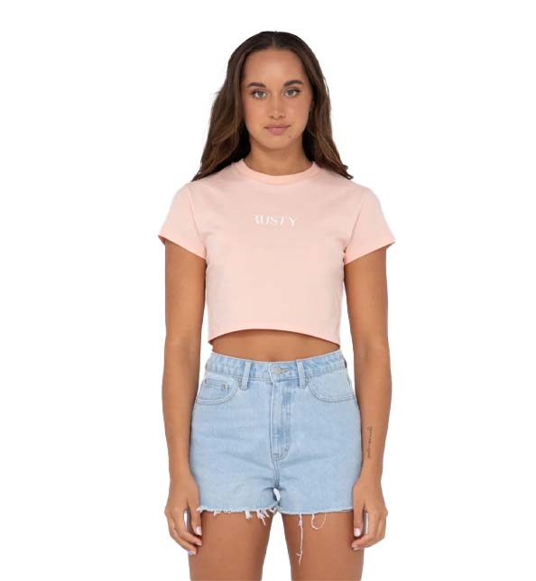 Rusty Signature Baby Tee - Strapper Surf